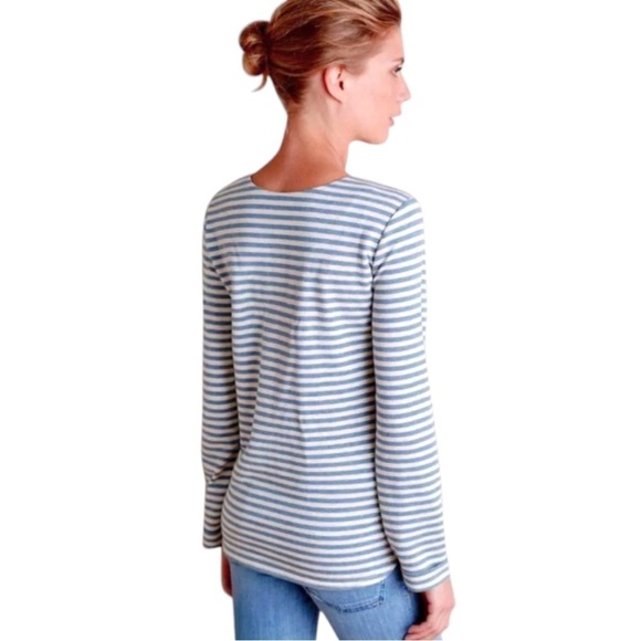 Anthropologie | Tops | 98 Anthropologie First Mate Top Large 1 12 Blue ...